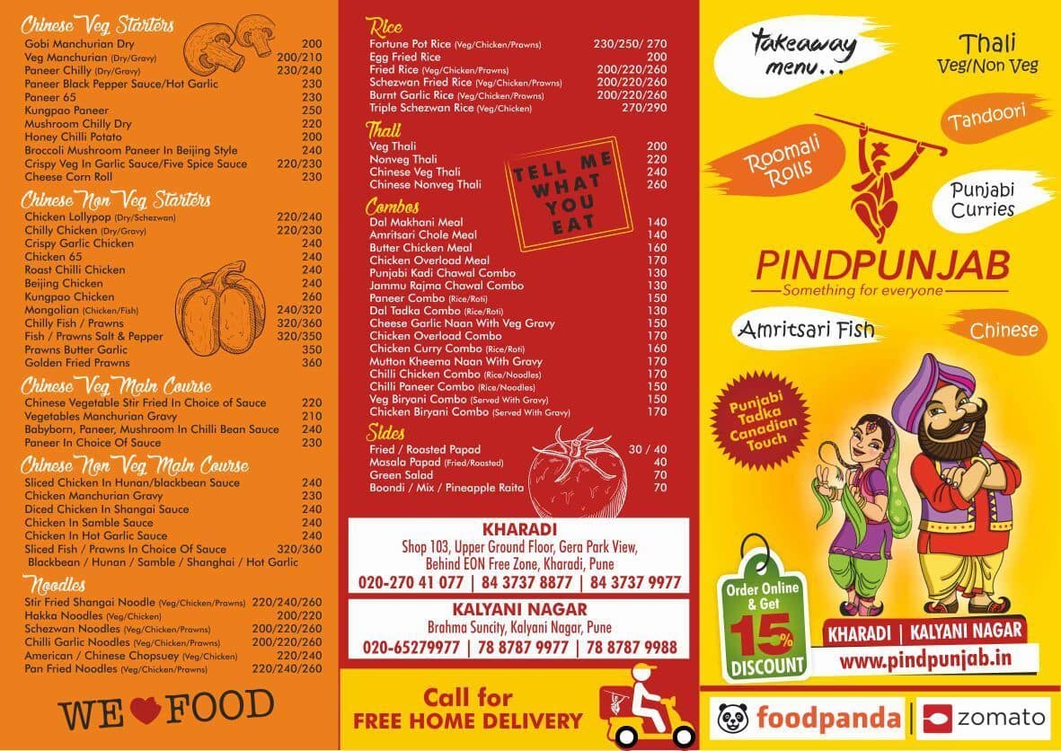 Pind Punjab Menu, Menu for Pind Punjab, Kharadi, Pune - Zomato