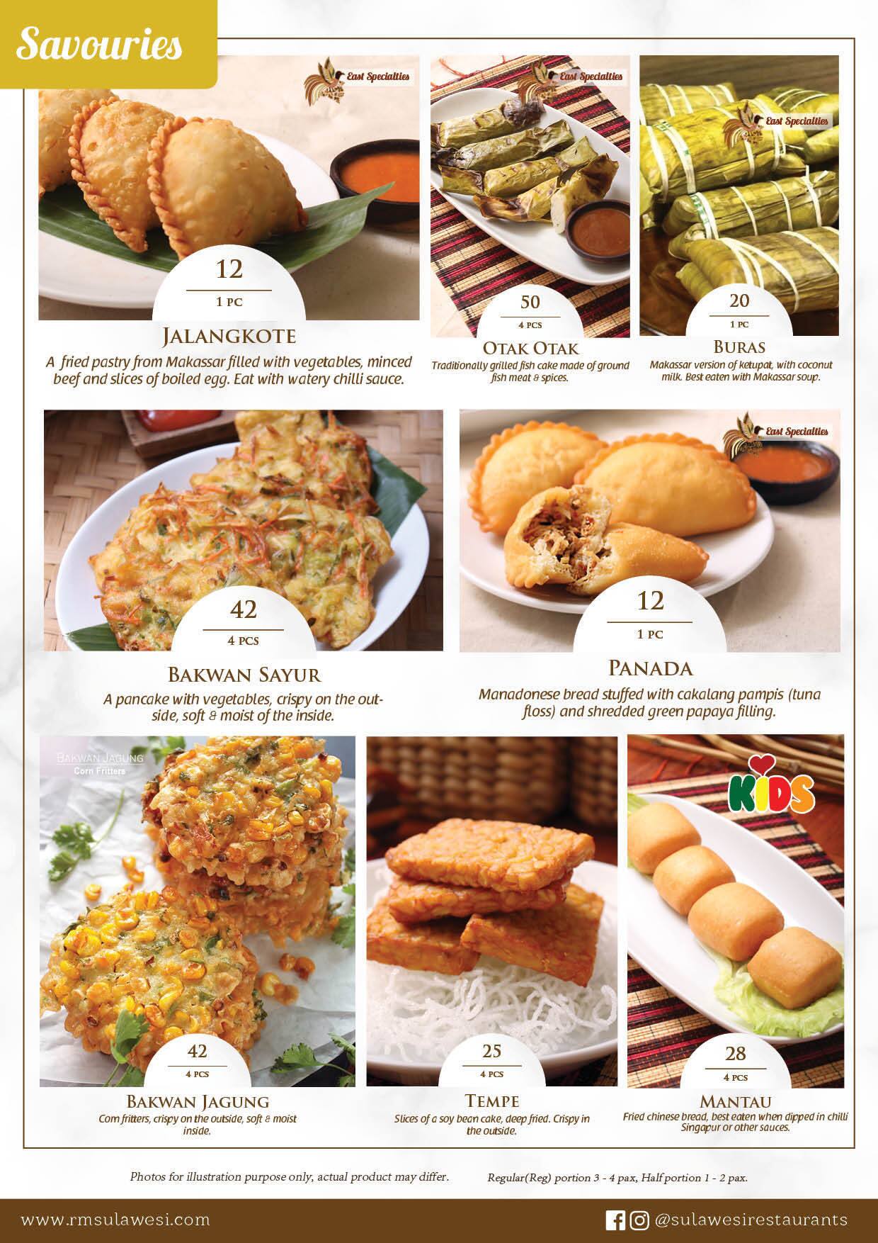 Menu at Sulawesi, Jakarta, Menara BTPN