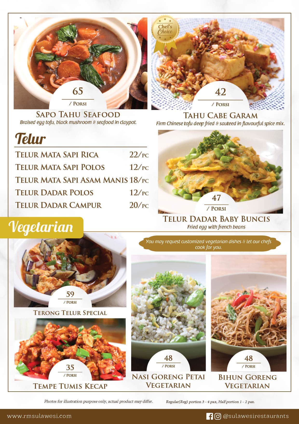Menu at Sulawesi, Jakarta, Menara BTPN