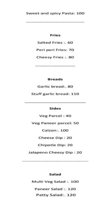 Menu at Crunch Bell - Best Pizza in Ludhiana Punjab, Ludhiana, Lodhi Club