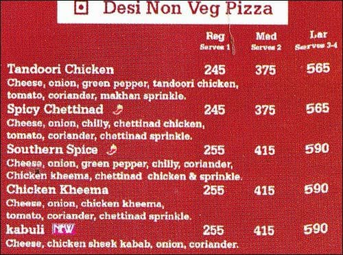 Menu at US Pizza, Bengaluru, HSR Layout