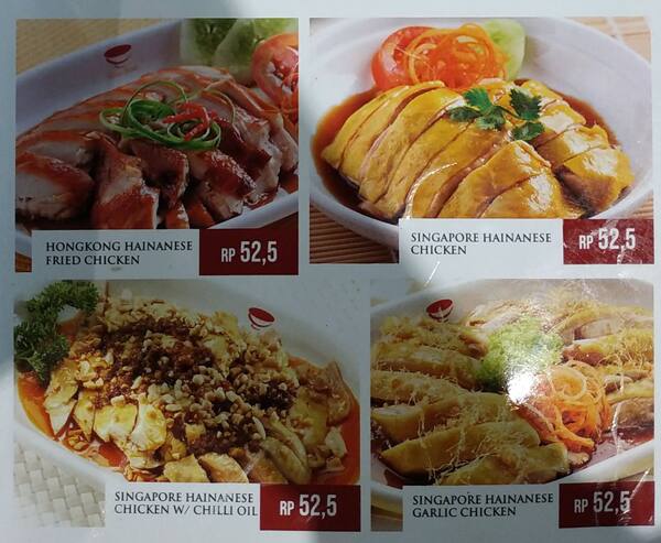 Menu at Rice Bowl Indonesia restaurant, Tangerang