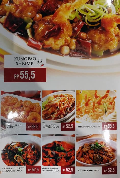 Menu at Rice Bowl Indonesia restaurant, Tangerang