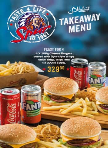 Menu at Silver Spear Spur Steak Ranch restaurant, Durban