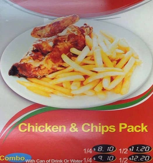 Menu at Queen's Charcoal Chicken fast food, Camden