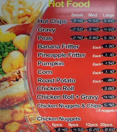 Menu at Queen's Charcoal Chicken fast food, Camden