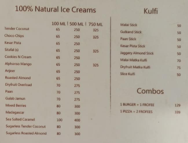 Menu at CAFE CHOKOLADE, Surat, Nav Mangalam Complex
