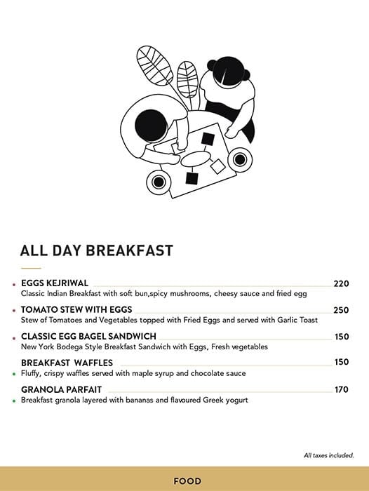 Menu of Third Wave Coffee, Kalyani Nagar, Pune
