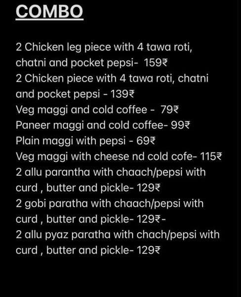 Menu at The AM PM Food, New Delhi