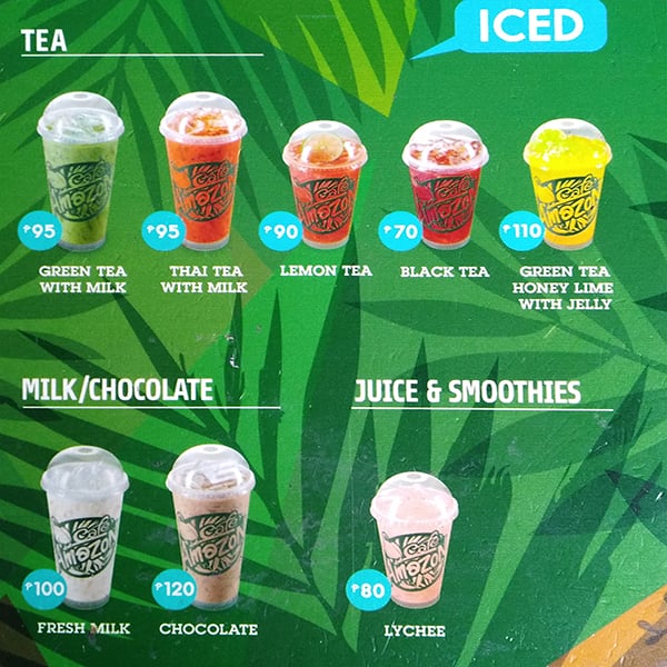 Menu at Cafe Amazon, Quezon City, GF Manhattan Parkway