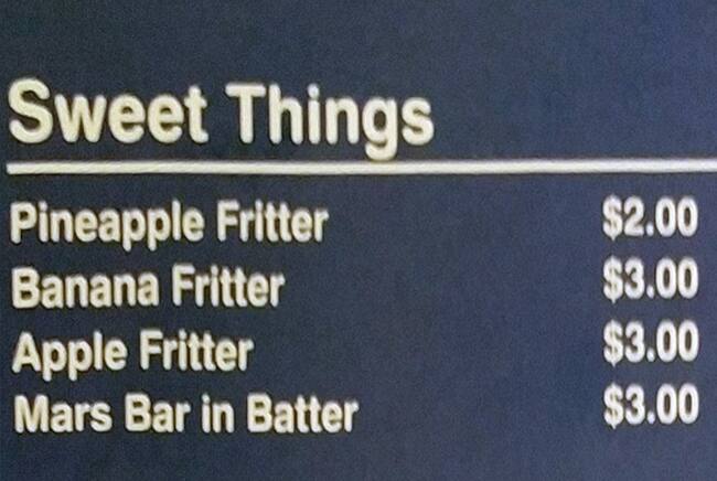 Menu at Point Hook Fish'n'Chips fast food, Point Cook