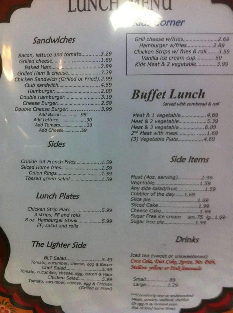 Menu at Ila Restaurant, Ila