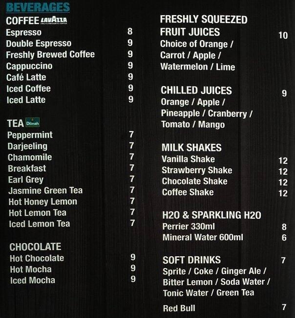 Movida Menu, Menu for Movida, Seksyen 13, Petaling Jaya, Selangor ...