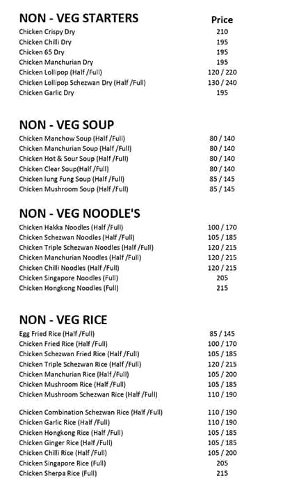 Menu of Taste Of Nawab, Sanpada, Navi Mumbai