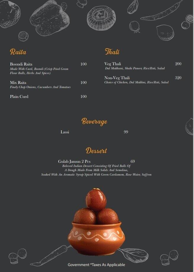 Menu at Punjab Delicacies, Noida