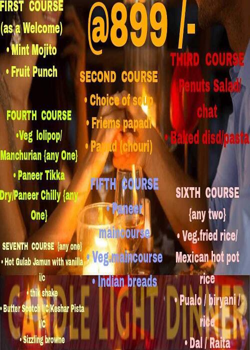 Menu of Venus Restaurant, Chandkheda, Ahmedabad