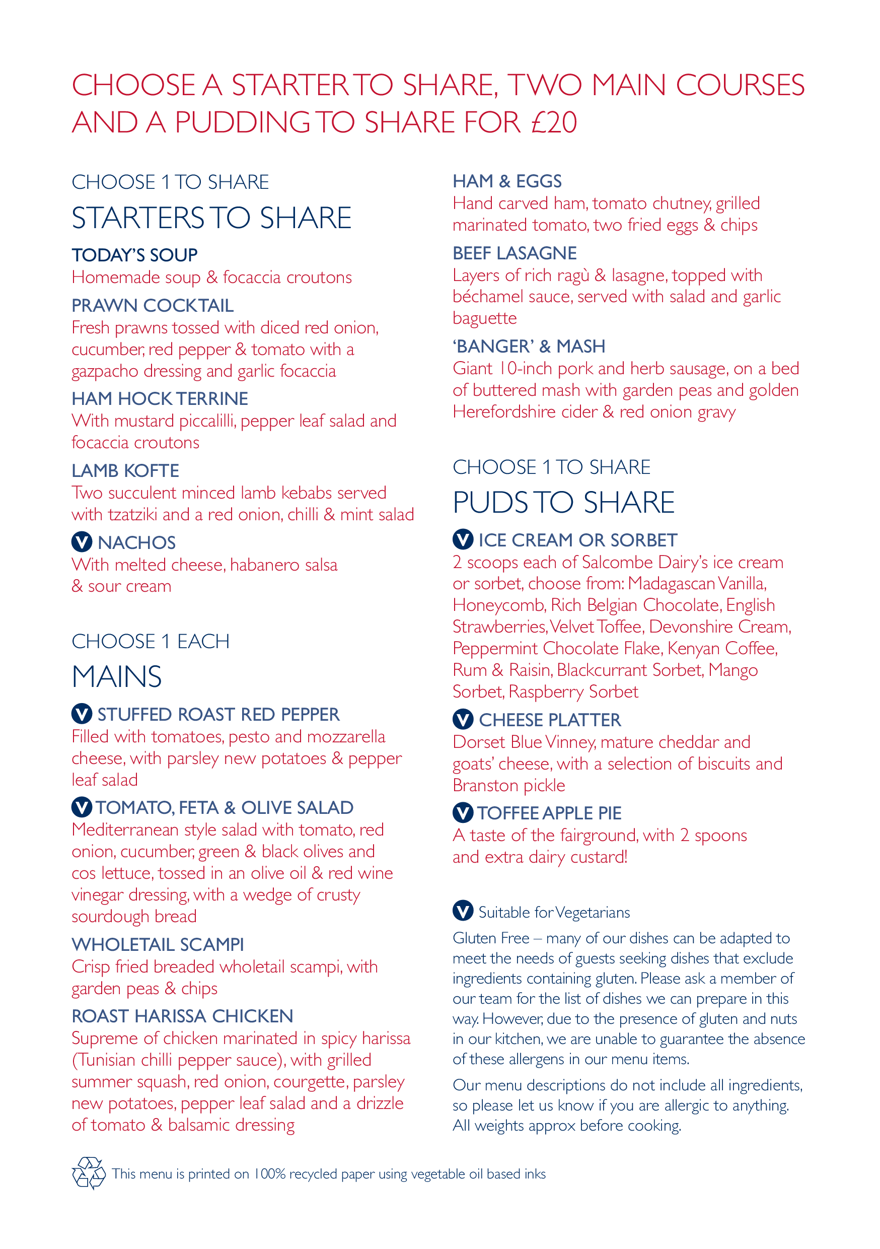 Menu at Hall & Woodhouse Portishead pub & bar, Portishead, 59 ...