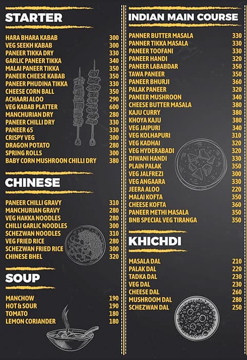 Menu of Baap No Bagicho - The Cafe, Thaltej, Ahmedabad