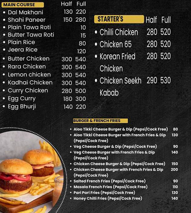 Menu of The Chicken Delight, Basant Nagar, Amritsar