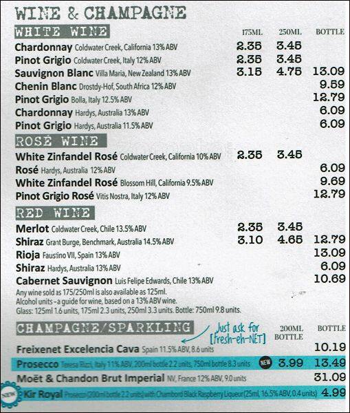 Menu at The Counting House pub & bar, Glasgow