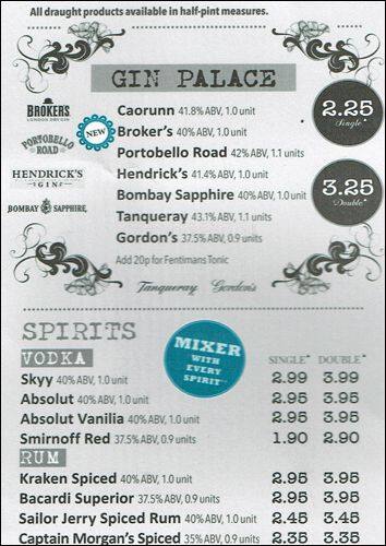 Menu at The Counting House pub & bar, Glasgow