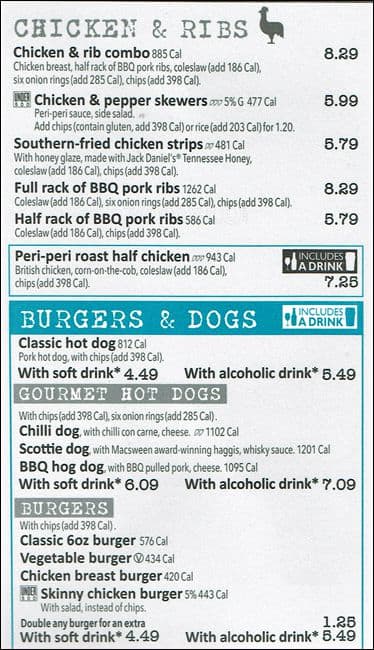 Menu at The Counting House pub & bar, Glasgow