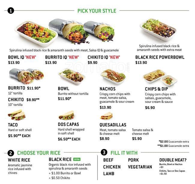 Zambrero Menu, Menu for Zambrero, Darlinghurst, Sydney - Urbanspoon/Zomato