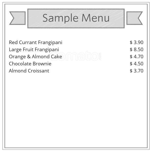 Menu at The Pearl of Highgate desserts, Highgate