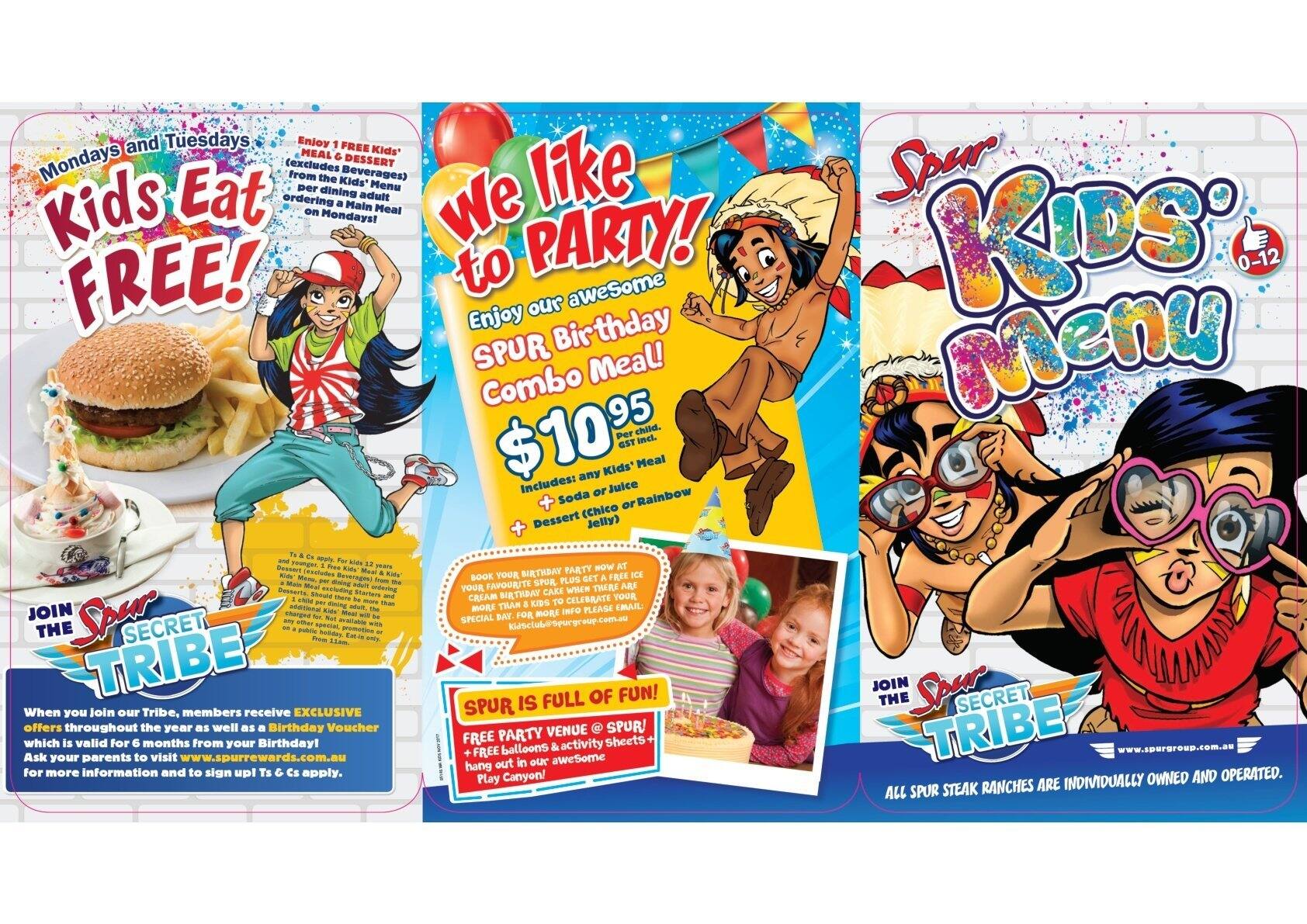 Menu at Apache Spur Steak & Grill restaurant, Willetton