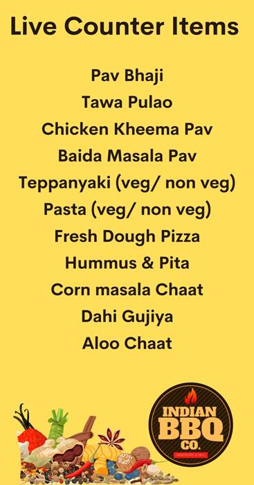 Menu of Indian BBQ Co., Veera Desai Area, Mumbai