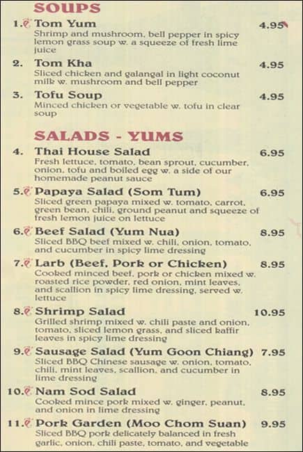 Star of Siam Thai Kitchen Menu - Urbanspoon/Zomato