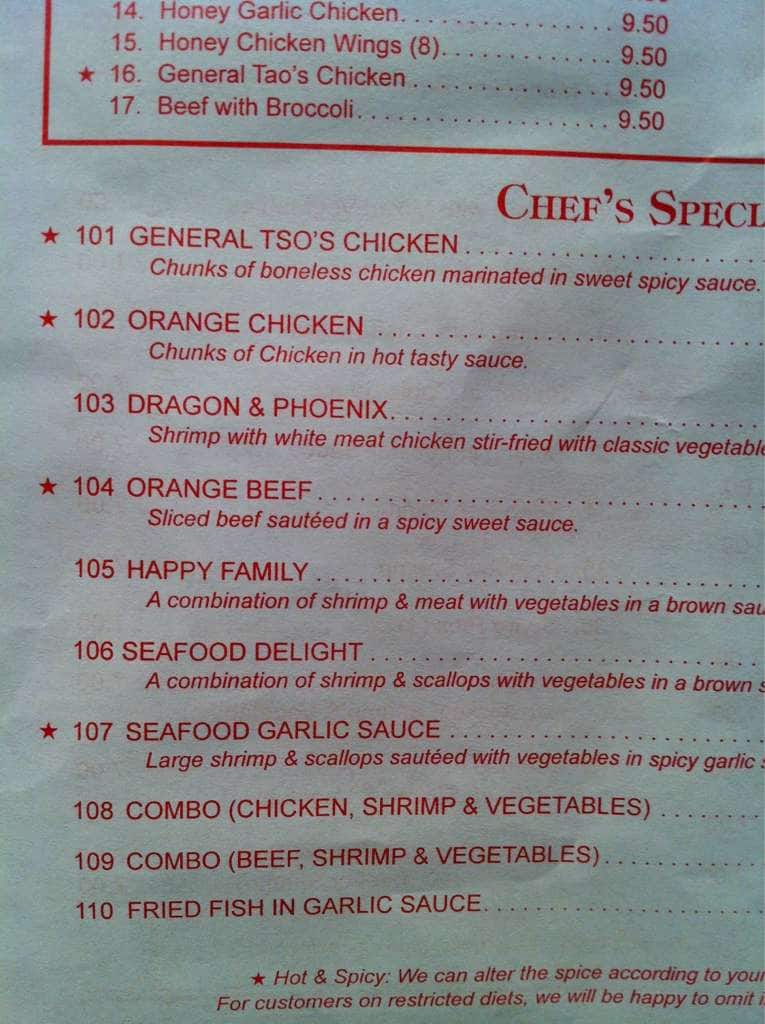 Menu at Golden Rice Bowl Chinese restaurant, Lauderdale Lakes, FL-7