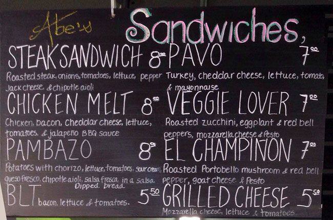 Abe's Cafe Menu, Menu for Abe's Cafe, Berkeley, Berkeley - Urbanspoon ...