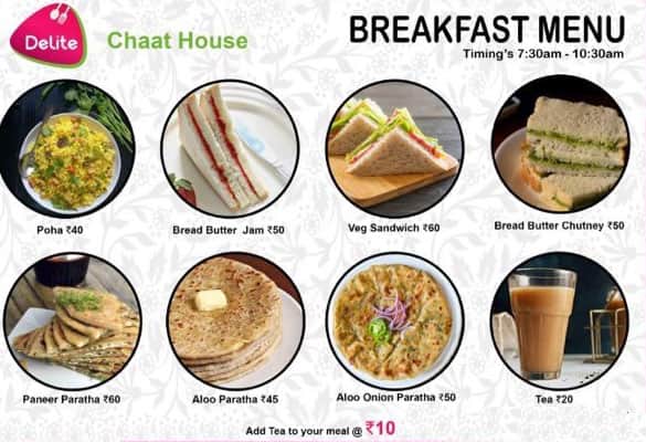 Menu at Delite Chaat House, Bengaluru, 48