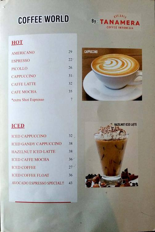 Carta de parrilla Gandy Steak House, Yakarta, Jalan Metro Kencana 4