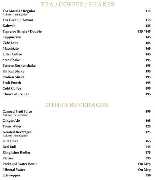 Menu at Sky Glass Brewing Co., Lucknow