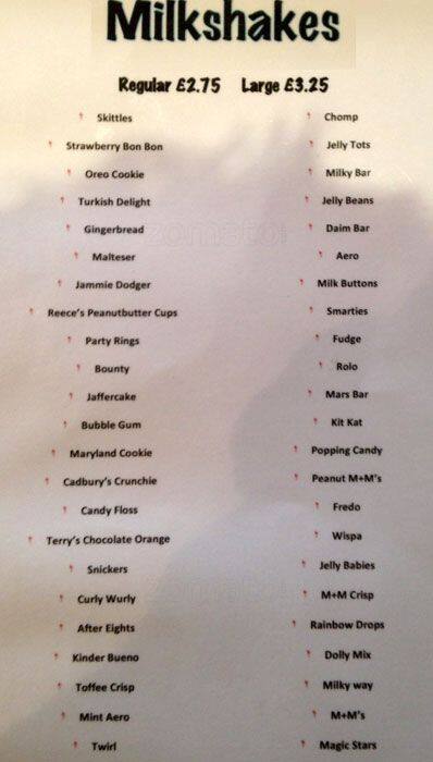 Menu at Poppins cafe, Romford, 1 Western Rd