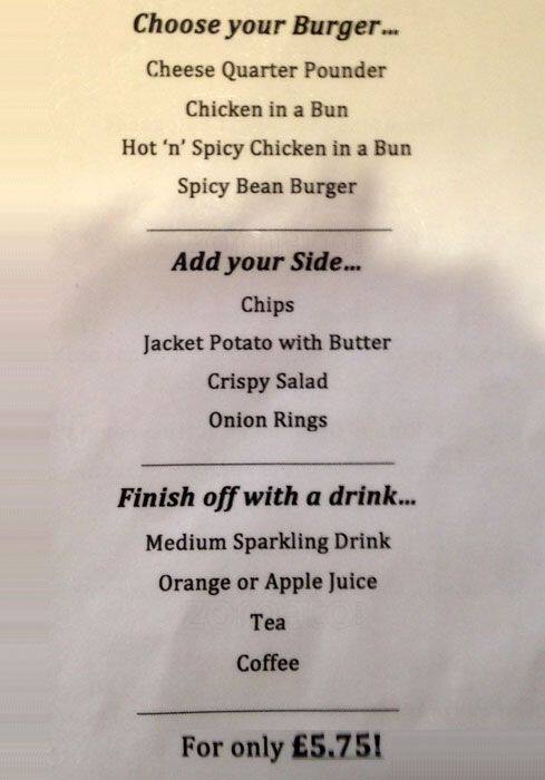 Menu at Poppins cafe, Romford, 1 Western Rd