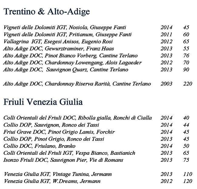 Menu at Toto's Restaurant, London, Walton House