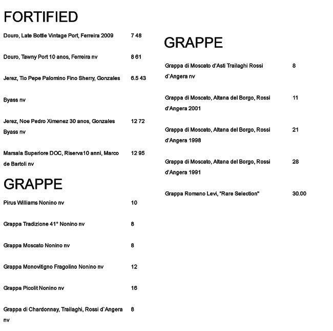 Menu at Toto's Restaurant, London, Walton House
