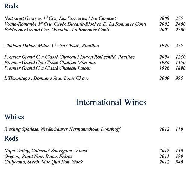 Menu at Toto's Restaurant, London, Walton House