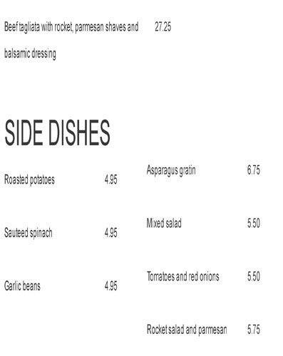 Menu at Toto's Restaurant, London, Walton House