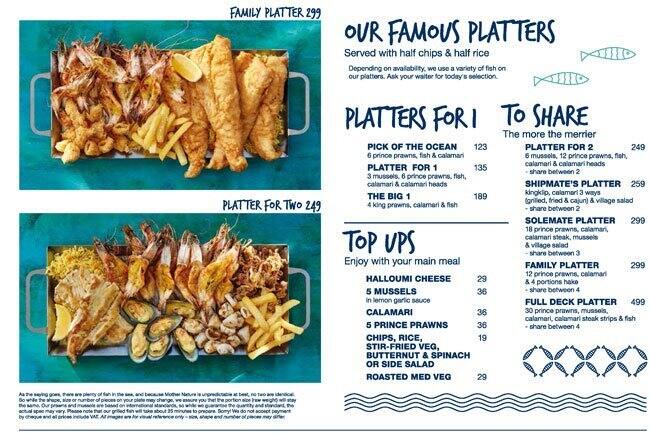 Menu at Ocean Basket restaurant, Randburg, K46.02 Road