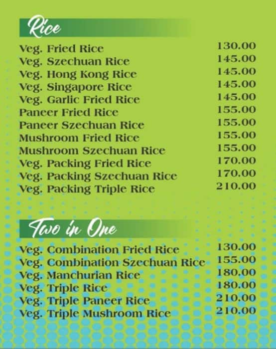 Menu at THE SZECHUAN SHACK, Pimpri-Chinchwad, Shop No. 8