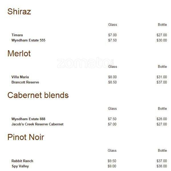 Carta de Little Hanoi Restaurant, Wellington