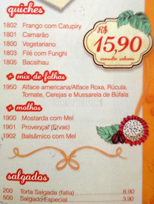 Doces Sonhos Gourmet Menu, Menu de Doces Sonhos Gourmet, Pituba ...