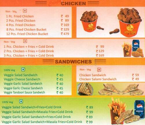 Menu at Chick Picks, Chandigarh, 6