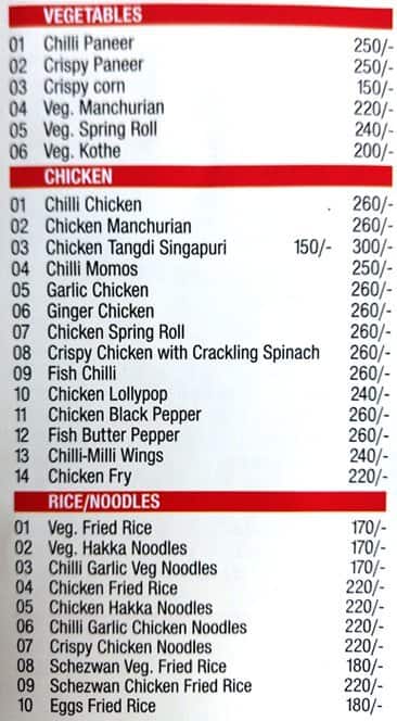 Nafees Restaurant Menu, Menu for Nafees Restaurant, Old Palasia, Indore ...