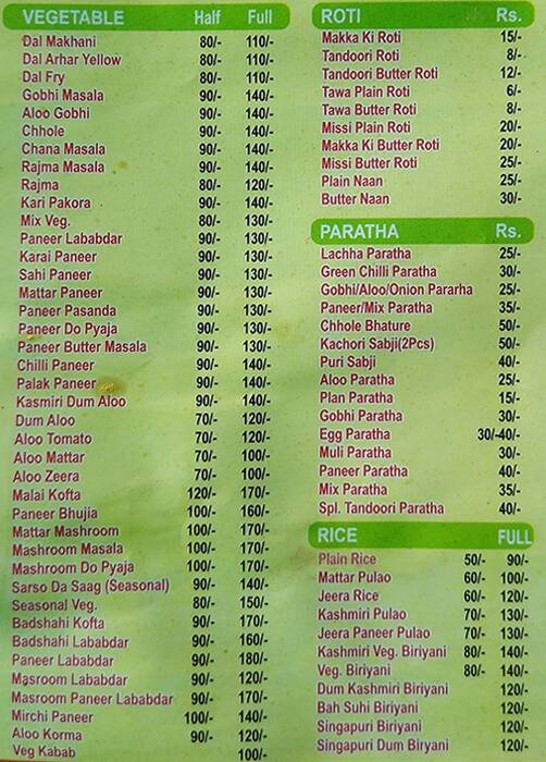 Menu at New Green Chilli, Greater Noida, LGF 5