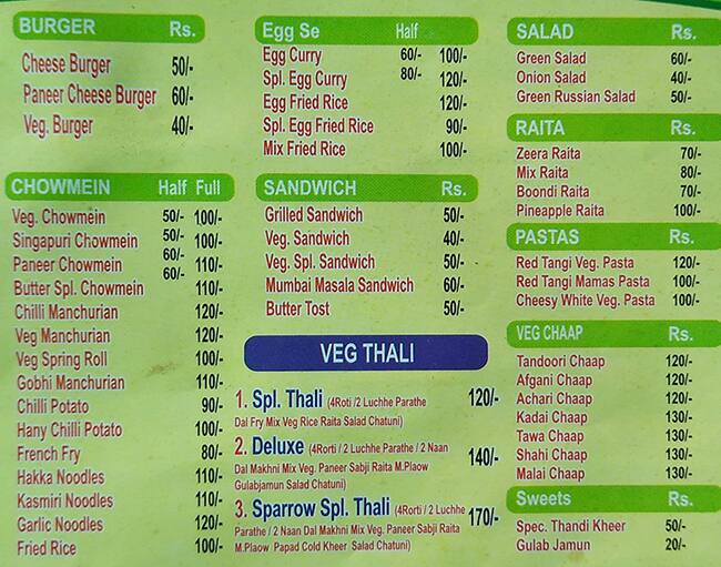 Menu at New Green Chilli, Greater Noida, LGF 5
